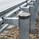 WHAMVOX 4 Pcs Chain Link Fence Parts Round Dome External Post Caps Black - Walmart.com