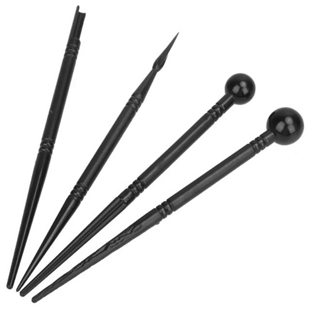 WHAMVOX 4 Pcs Clay Tool Set Cutter Modeling Child Roses Crafts Black ...