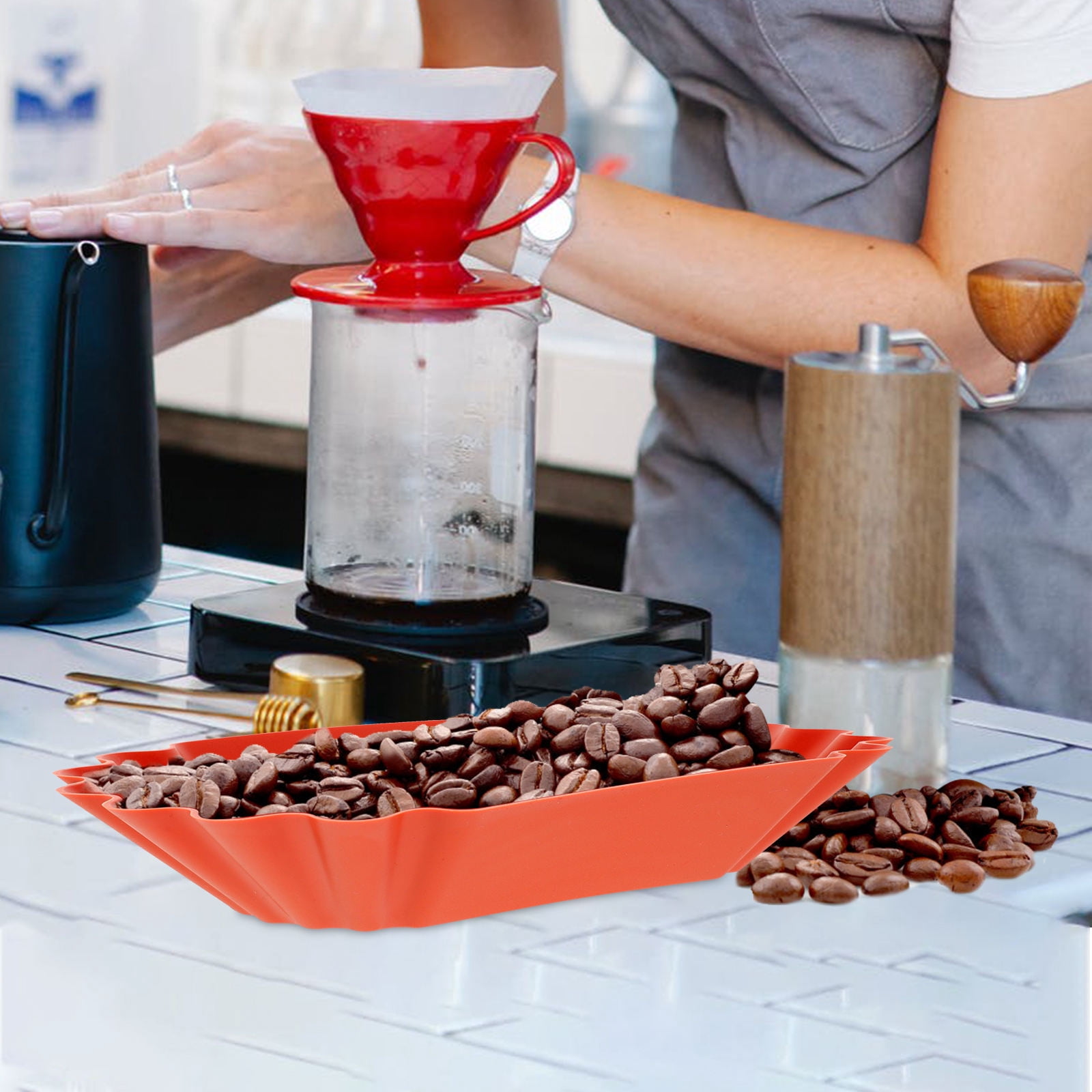 WHAMVOX 4 Pcs Coffee Bean Trays Green Snack Serving Beans - Walmart.com