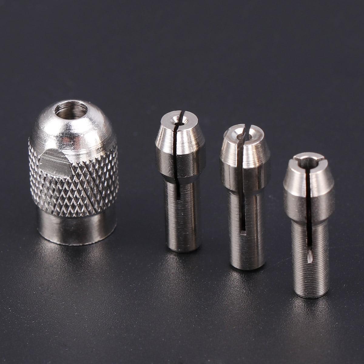 WHAMVOX 4 Pcs Electric Grinding Drill Collets Adapter Nut Kit Set ...