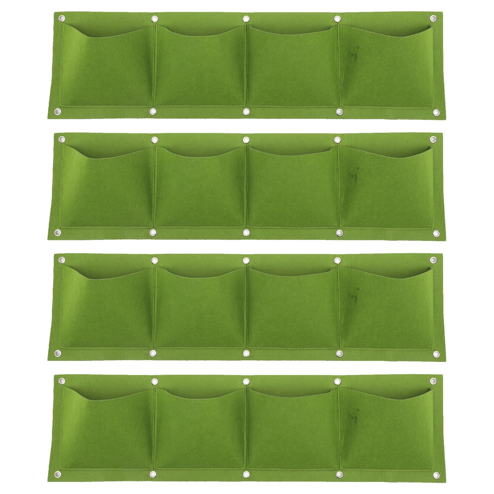 WHAMVOX 4 Pcs Felt Plant Bag Hanging Flower Pouch Wall Indoor Plants ...