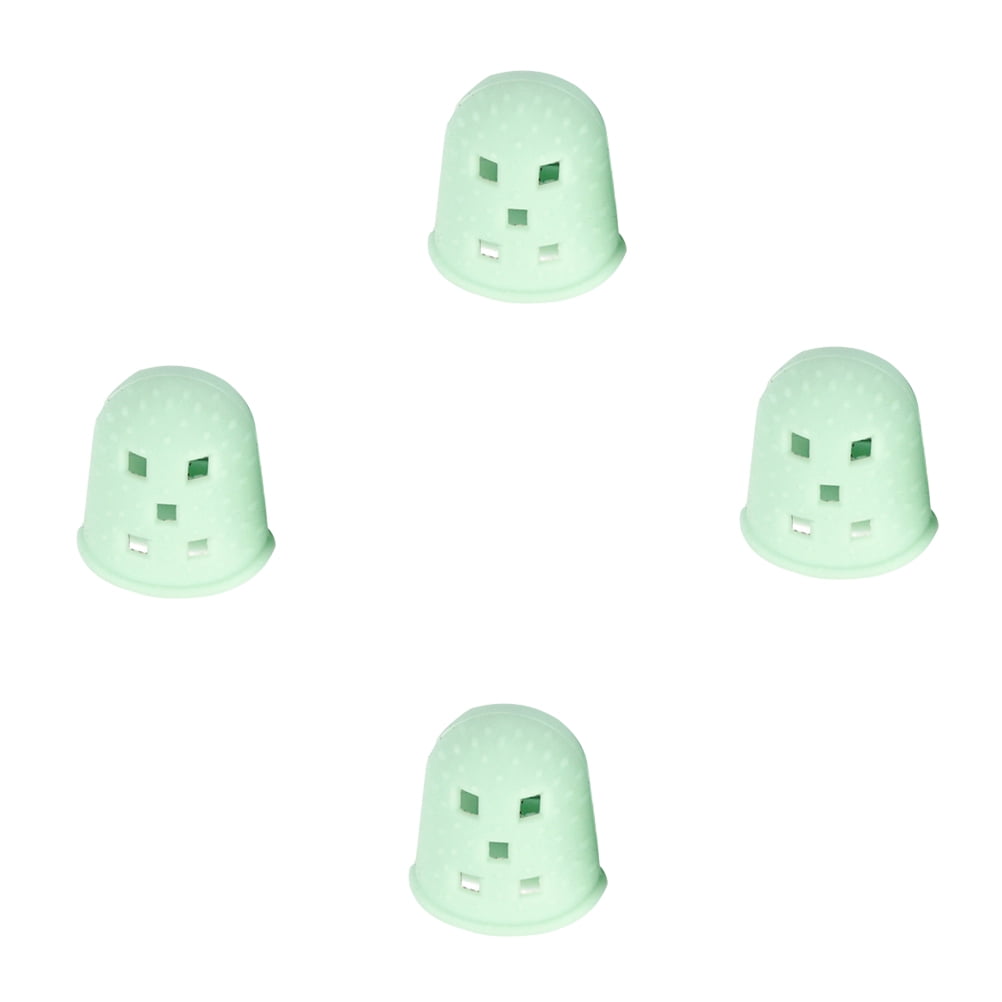 WHAMVOX 4 Pcs Fingertip Silicone Cot Guitar Pick Electric Guards Office ...