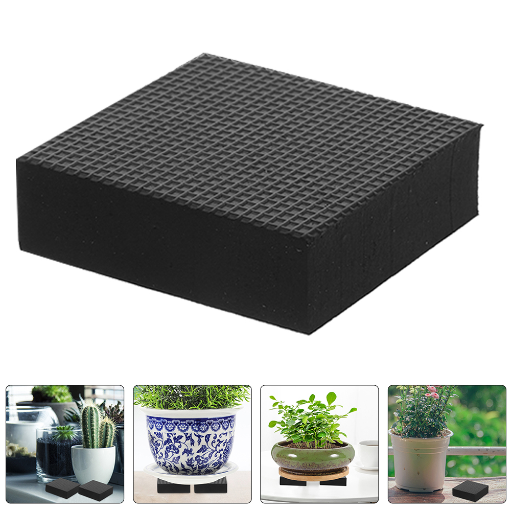 WHAMVOX 4 Pcs Flower Pot Bottom Grid Mat Flowerpot Large Bonsai Black ...
