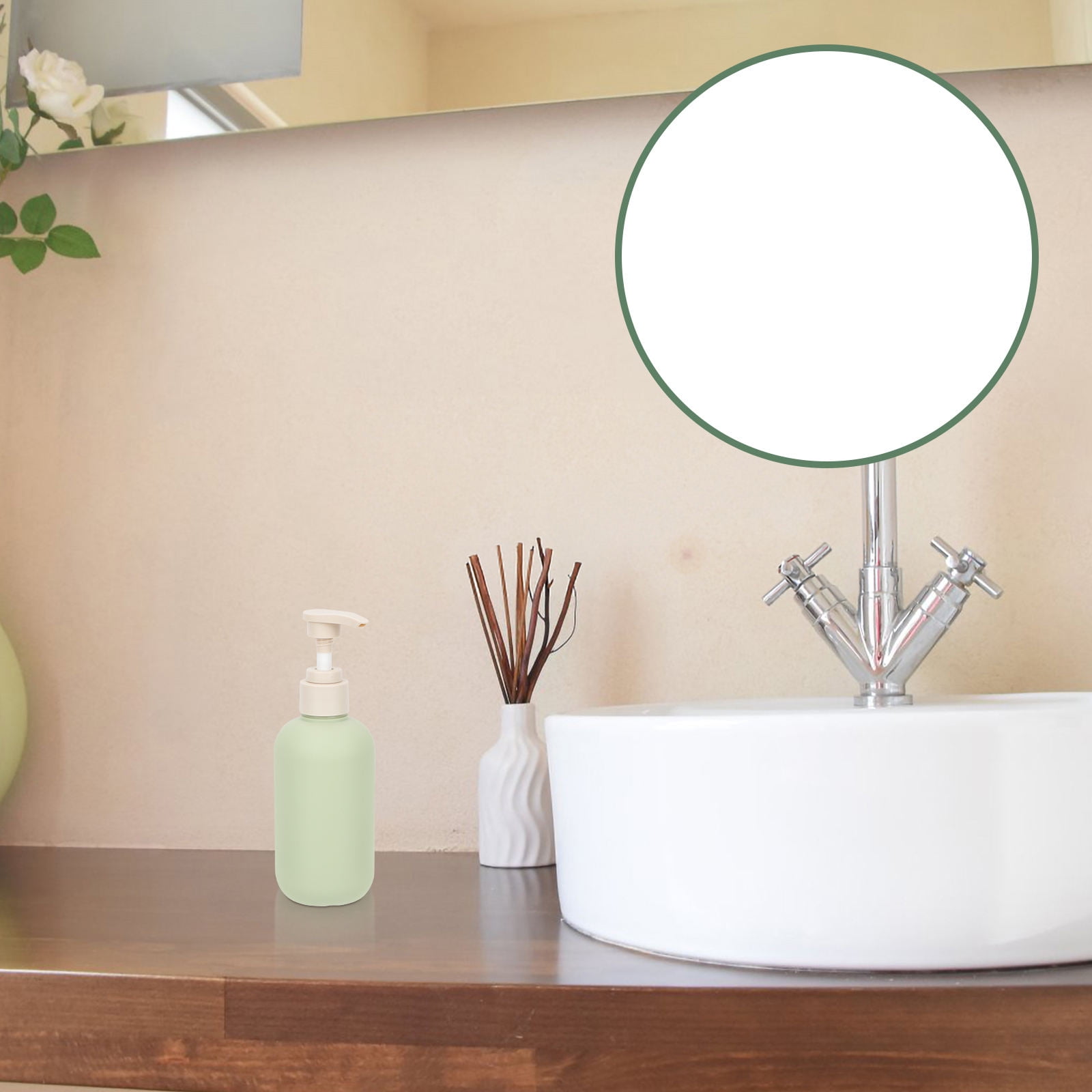 WHAMVOX 4 Pcs Foaming Bottle Squeeze Shampoo Green Dispenser Travel ...