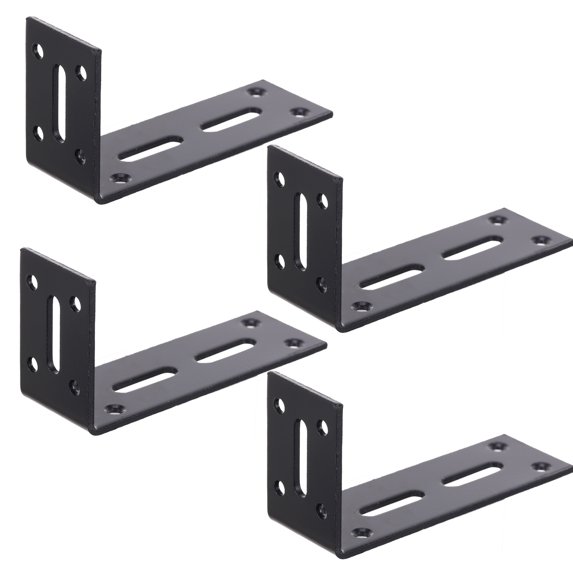 WHAMVOX 4 Pcs Furniture Connector Mounting Shelving Brackets Angle ...