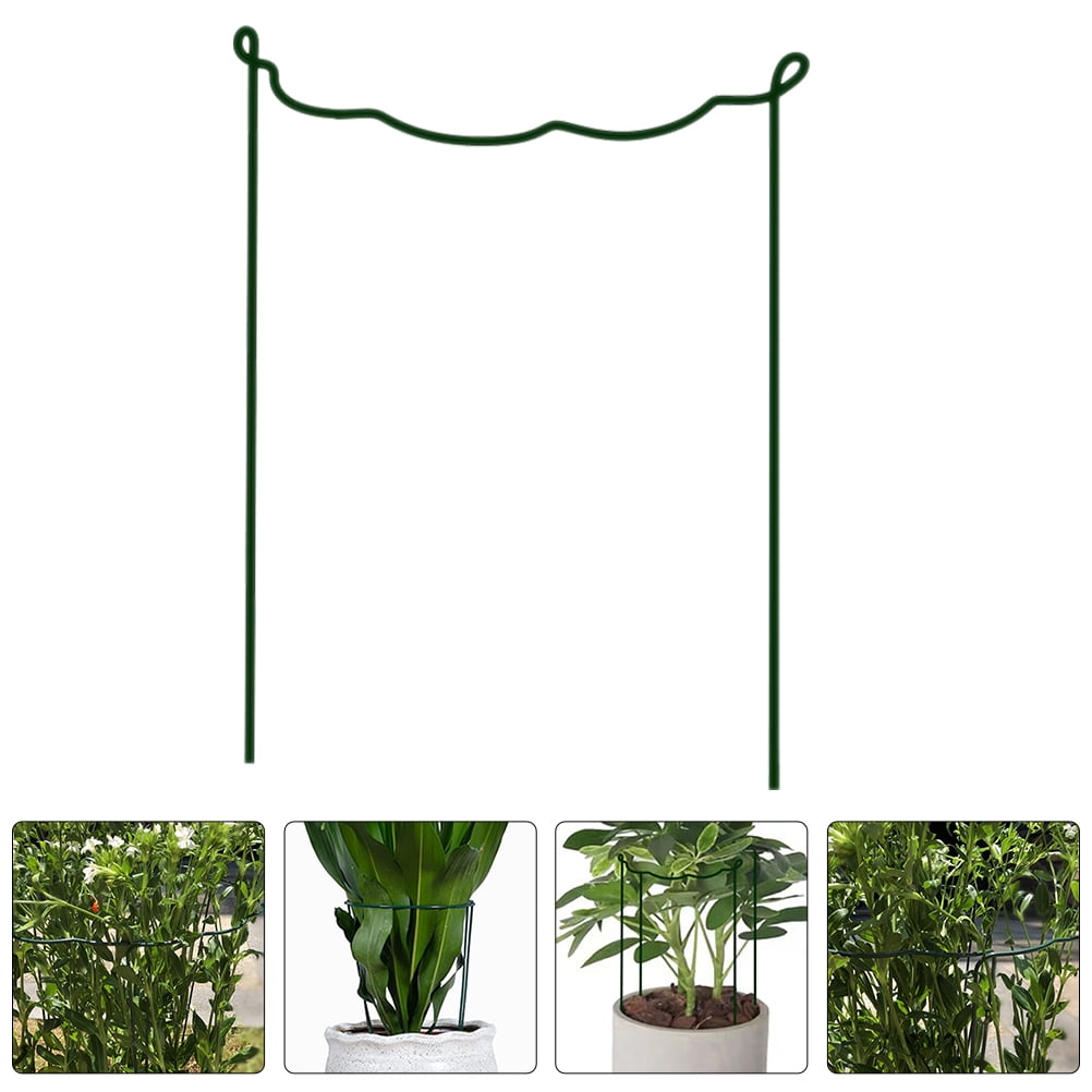 WHAMVOX 4 Pcs Garden Accessories Trellis for Plants Pot Risers Green ...