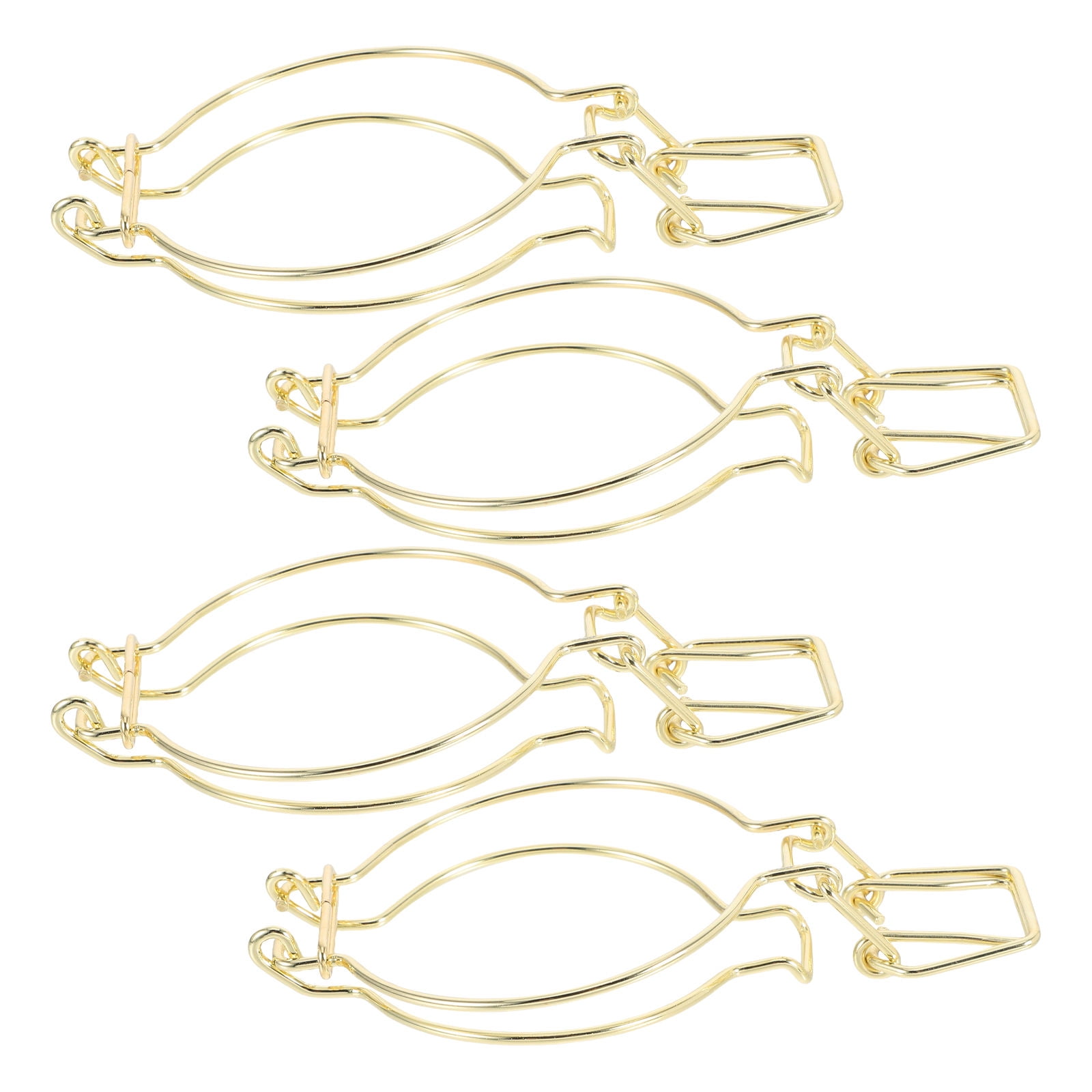 WHAMVOX 4 Pcs Glass Canning Jar Accessories Wire Clamps Wide Mouth ...