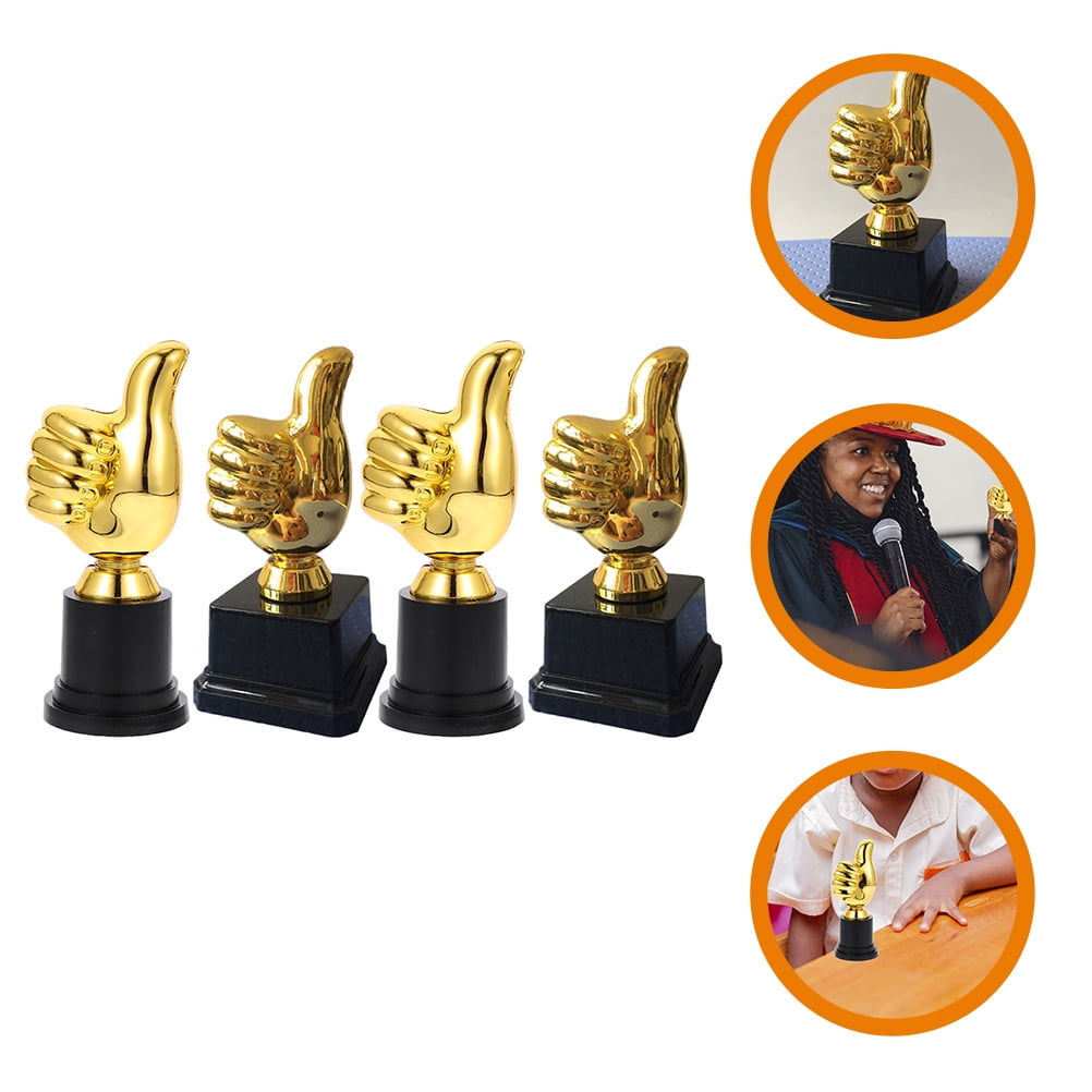 WHAMVOX 4 Pcs Kindergarten Trophy Decor Trophy Gifts DIY Nameplate ...