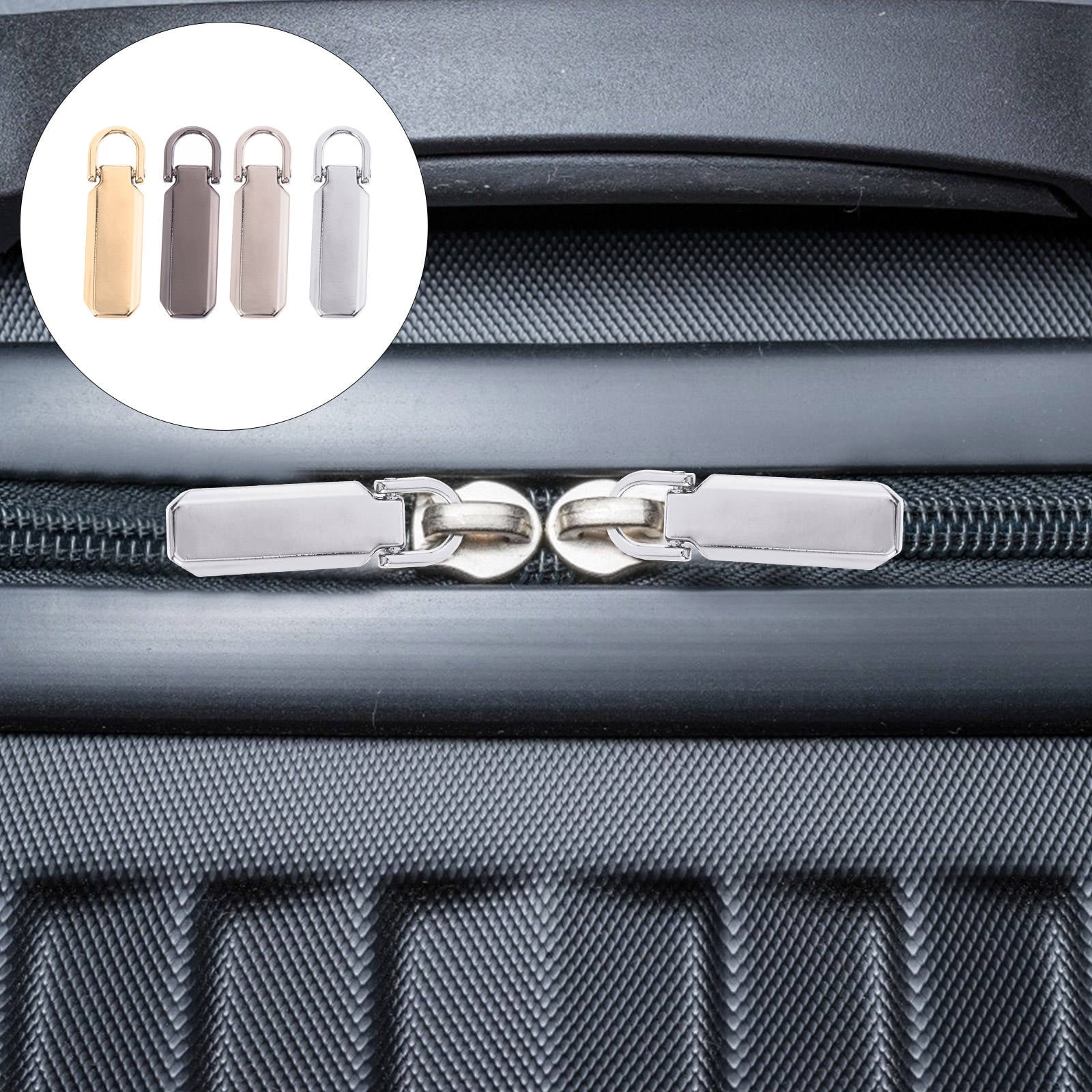 WHAMVOX 4 Pcs Luggage Zipper Puller Replacement Purse Pulls Heads ...