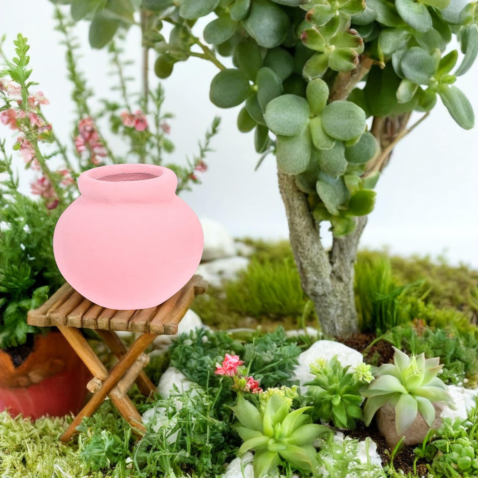 WHAMVOX 4 Pcs Mini Plant Nursery Containers Miniature Flower Pot ...