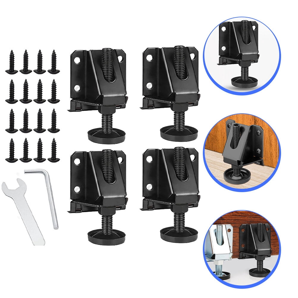 WHAMVOX 4 Pcs Outdoor Furniture Levelers Legs for Adjustable Leveling ...