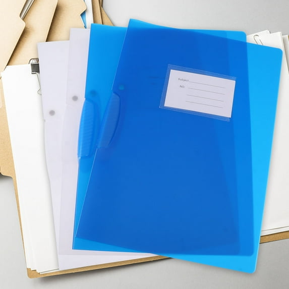 WHAMVOX 4 Pcs Plastic Folders School-use Clear Organizer Document ...