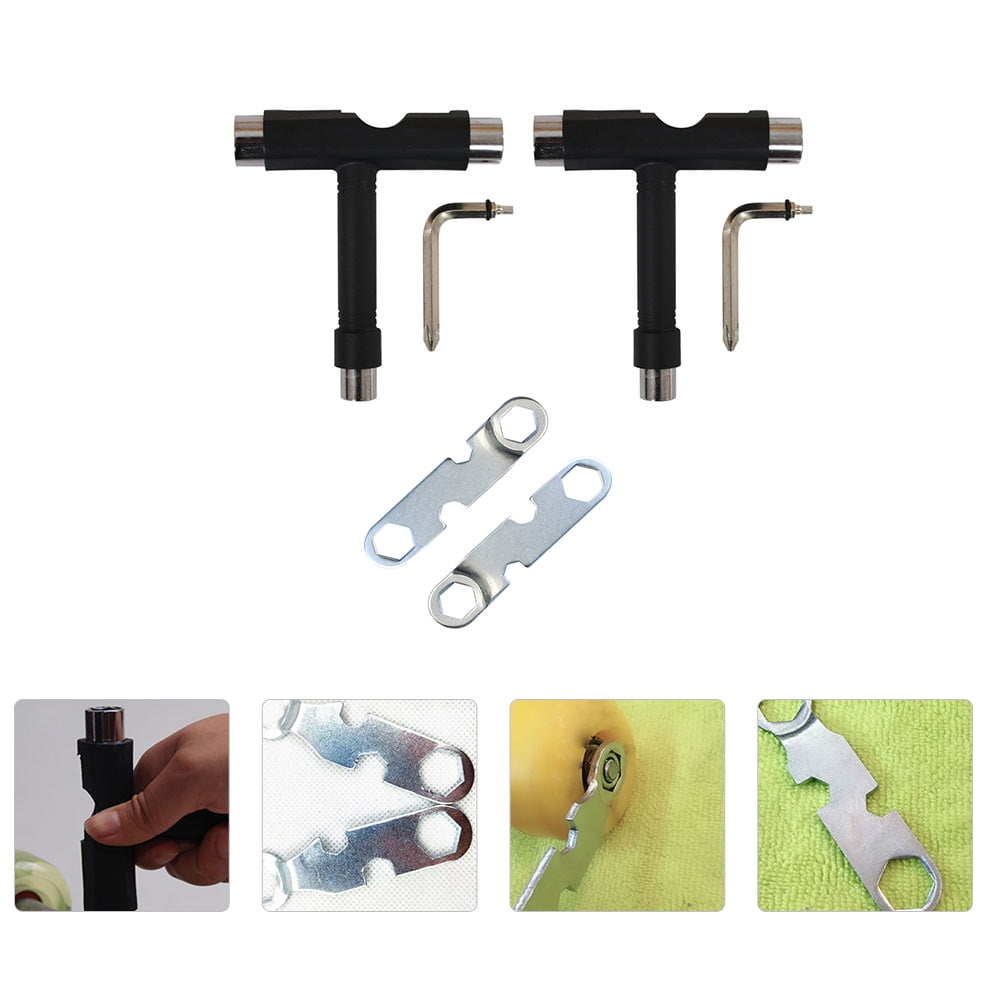WHAMVOX 4 Pcs Professional Skateboard Tool T-skating L-shaped Allen ...