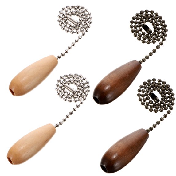 WHAMVOX 4 Pcs Pull Chain Extender With Pendant Metal Vintage Pull Chain ...