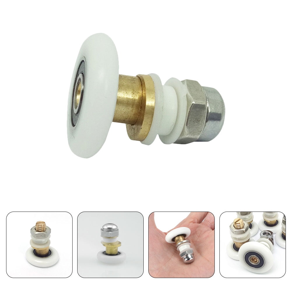 WHAMVOX 4 Pcs Rolling Shower Cabinet Rollers Small Replacement ...