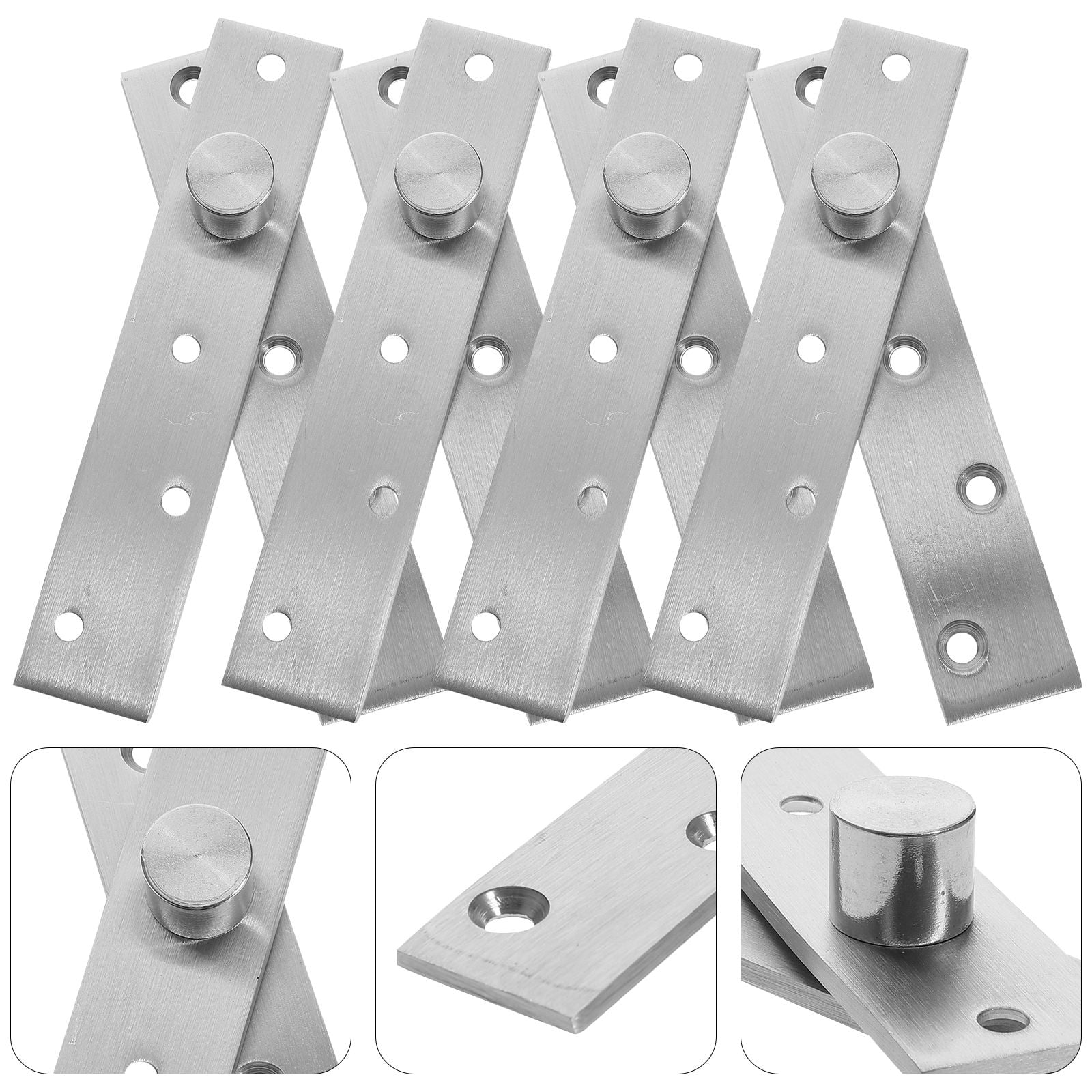 WHAMVOX 4 Pcs Rotation Hidden Door Pivot Hinges Revolving Rotating ...