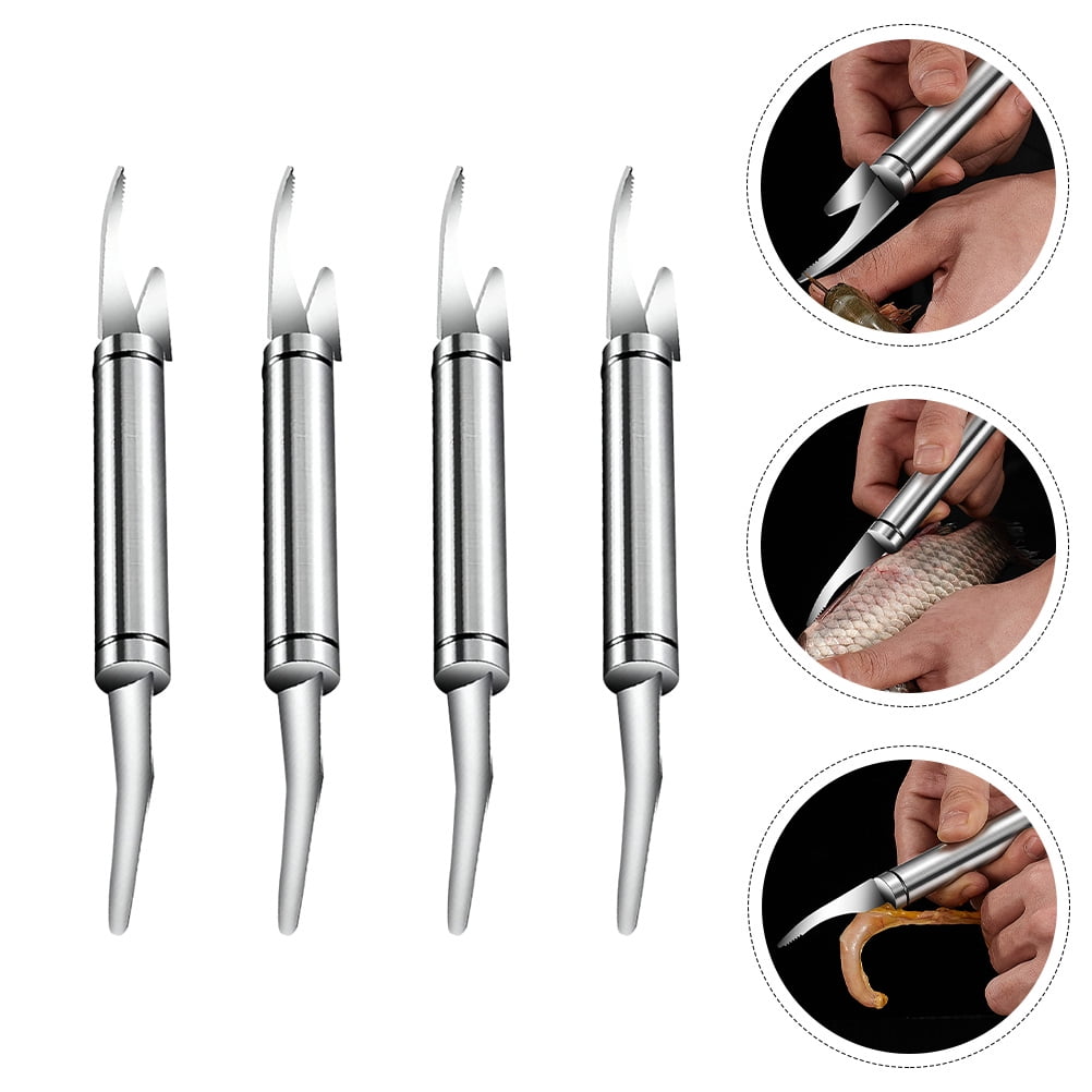 WHAMVOX 4 Pcs Shrimp Cutter Peelers Fishing Knife Kitchen Accessories ...