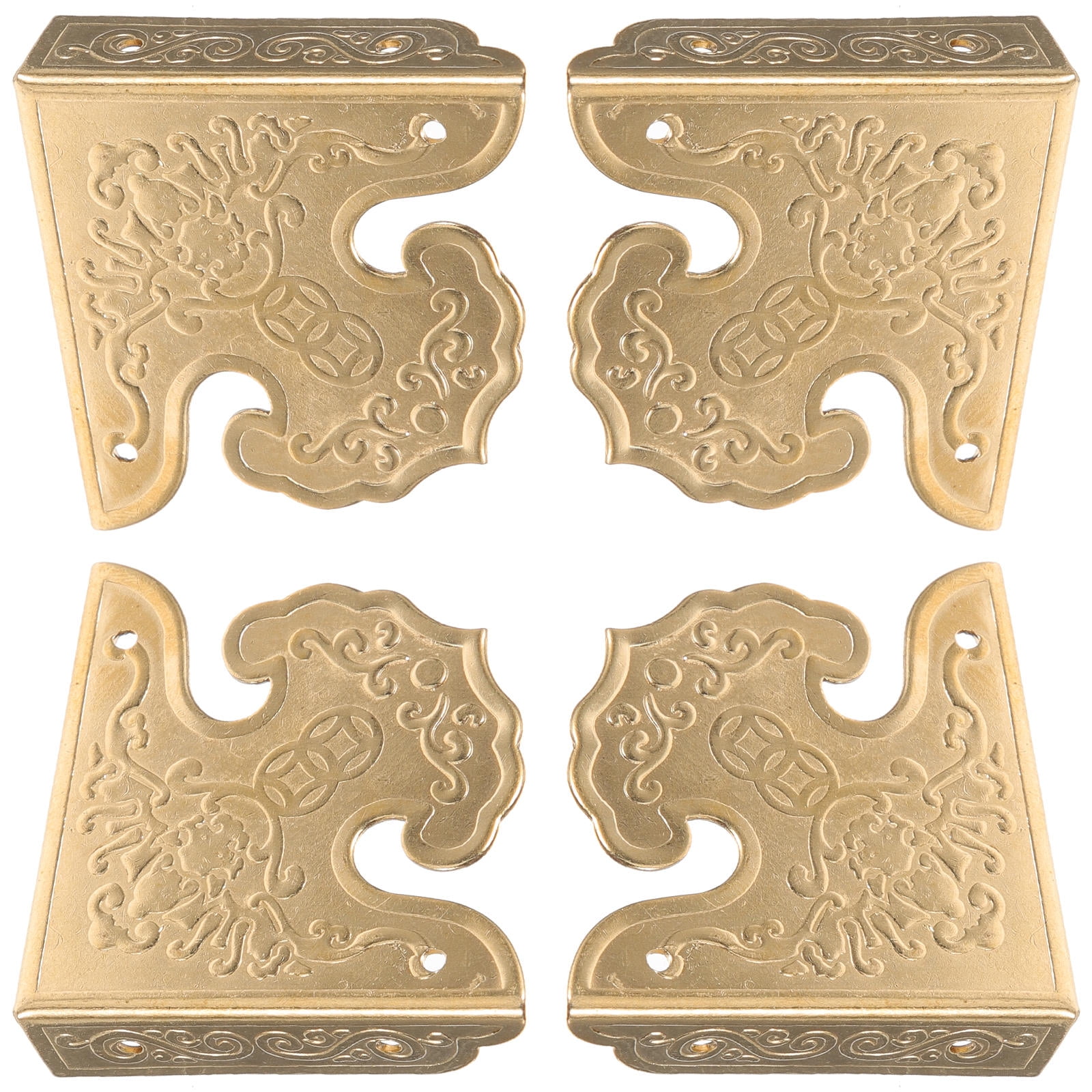 WHAMVOX 4 Pcs Skirting Wooden Box with Corner Wrap Easy to Install Protectors Sturdy - Walmart.com