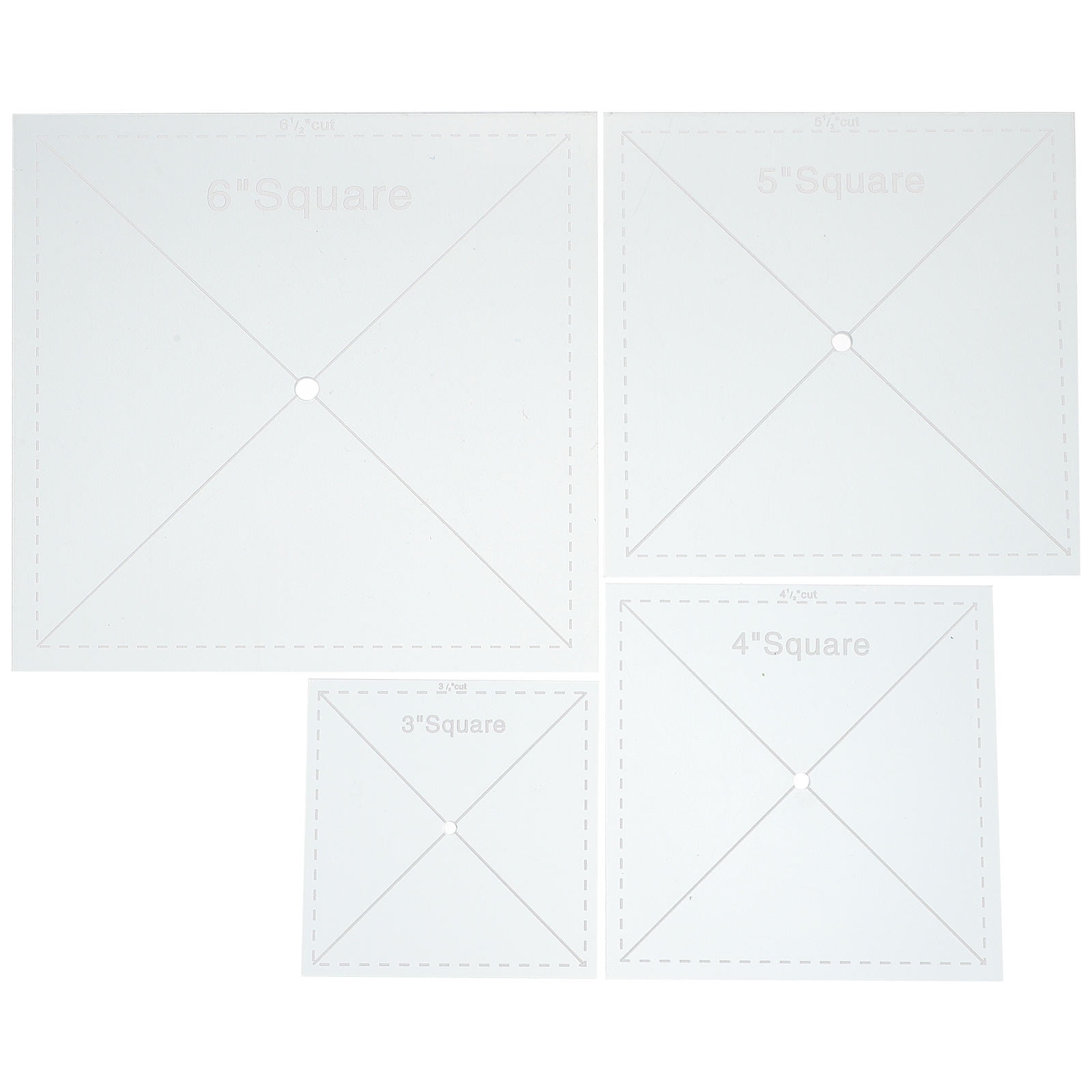 WHAMVOX 4 Pcs Stitching Quilt Sewing Patch Ruler Rulers and Templates ...