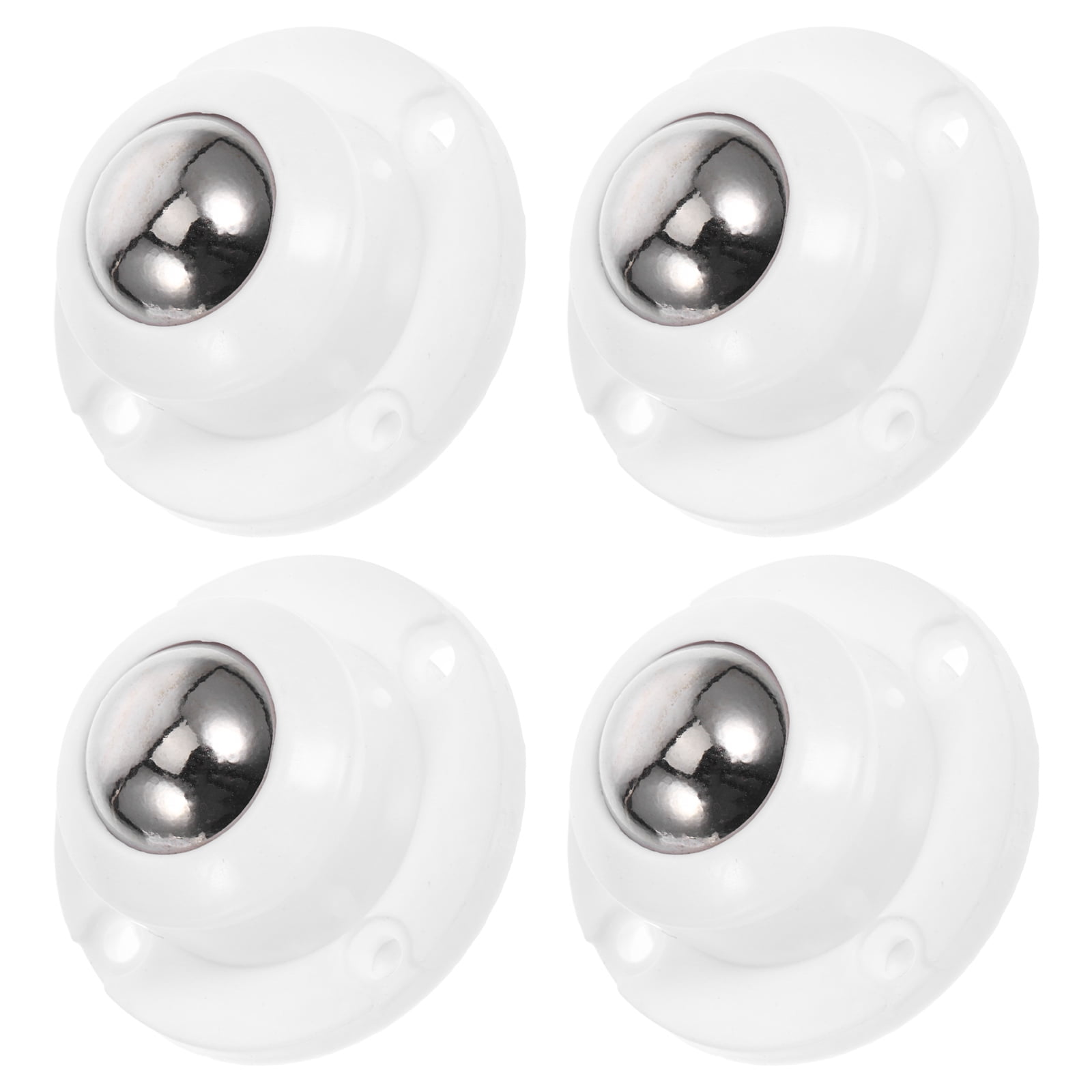 WHAMVOX 4 Pcs Swivel Casters Small Pulley Wheel Wheels Shopping White ...