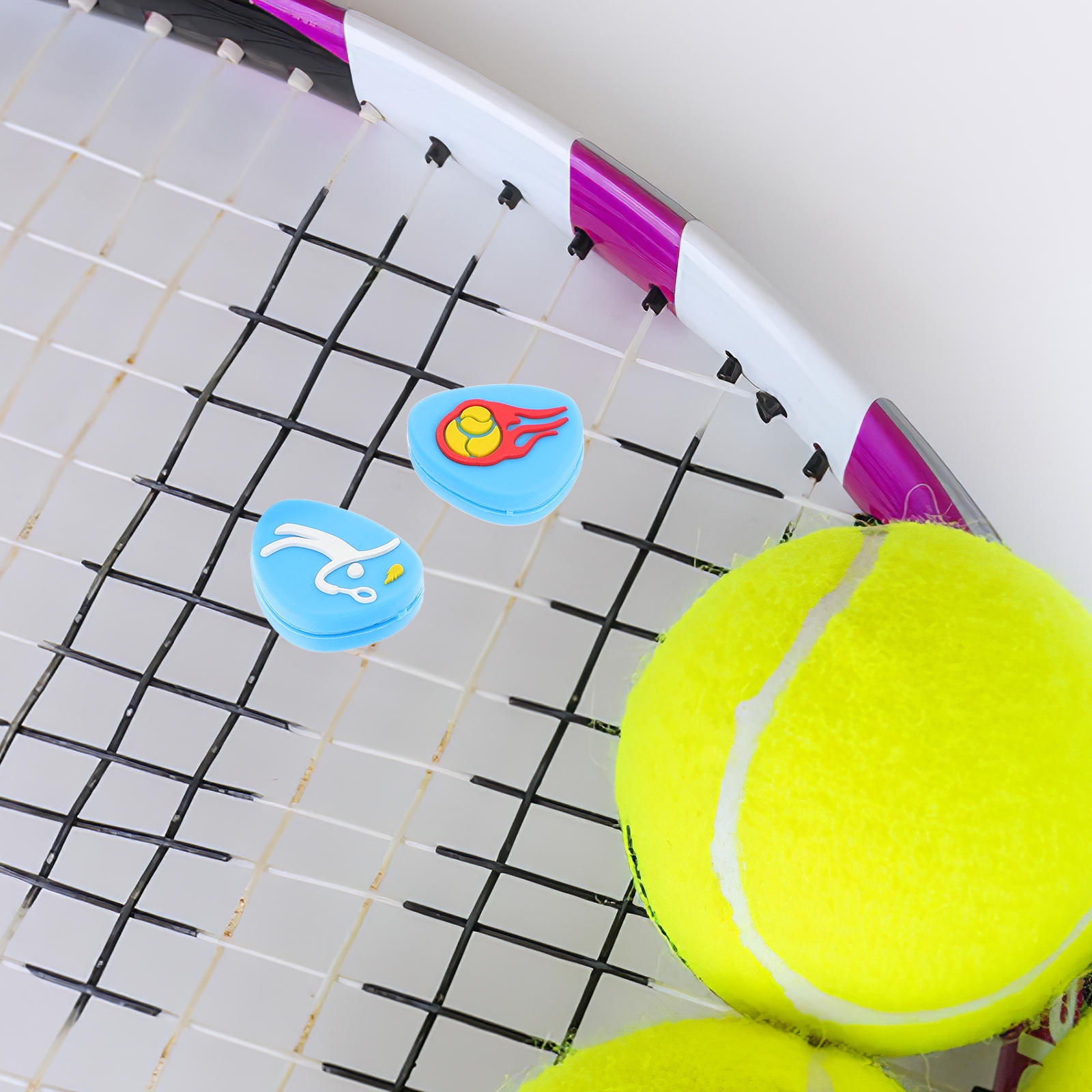 WHAMVOX 4 Pcs Tennis Racket Dampeners Vibration Damping Blue - Walmart.com