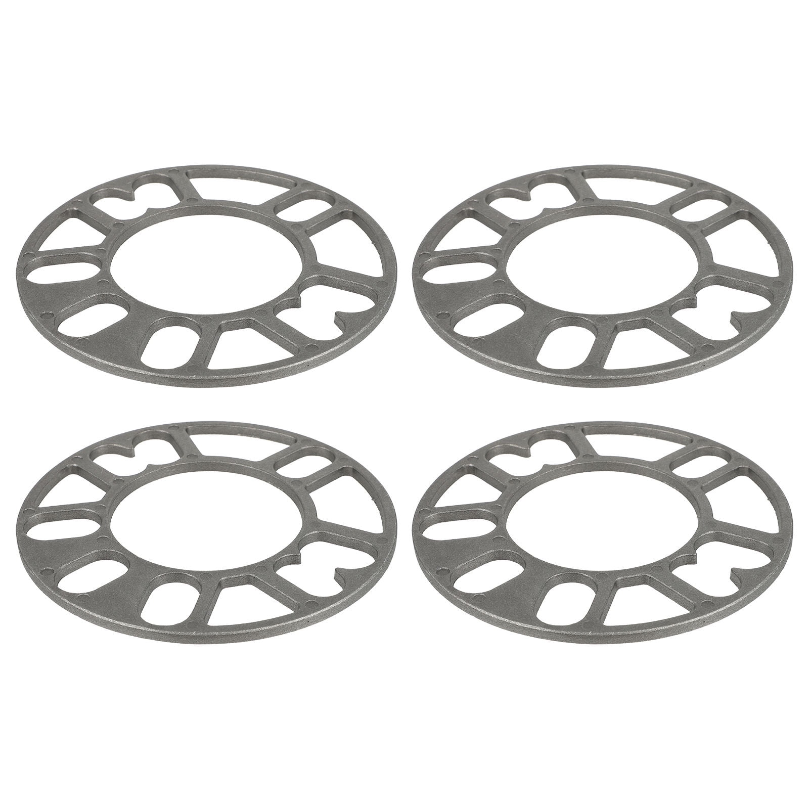 WHAMVOX 4 Pcs Universal Wheel Spacer Accessories Shims Vehicle Silver ...