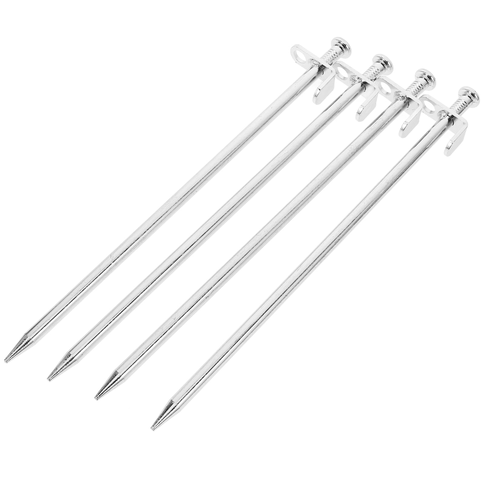 WHAMVOX 4 Pcs Vegetable Ground Spikes for Gardening Tomato Plant Silver ...