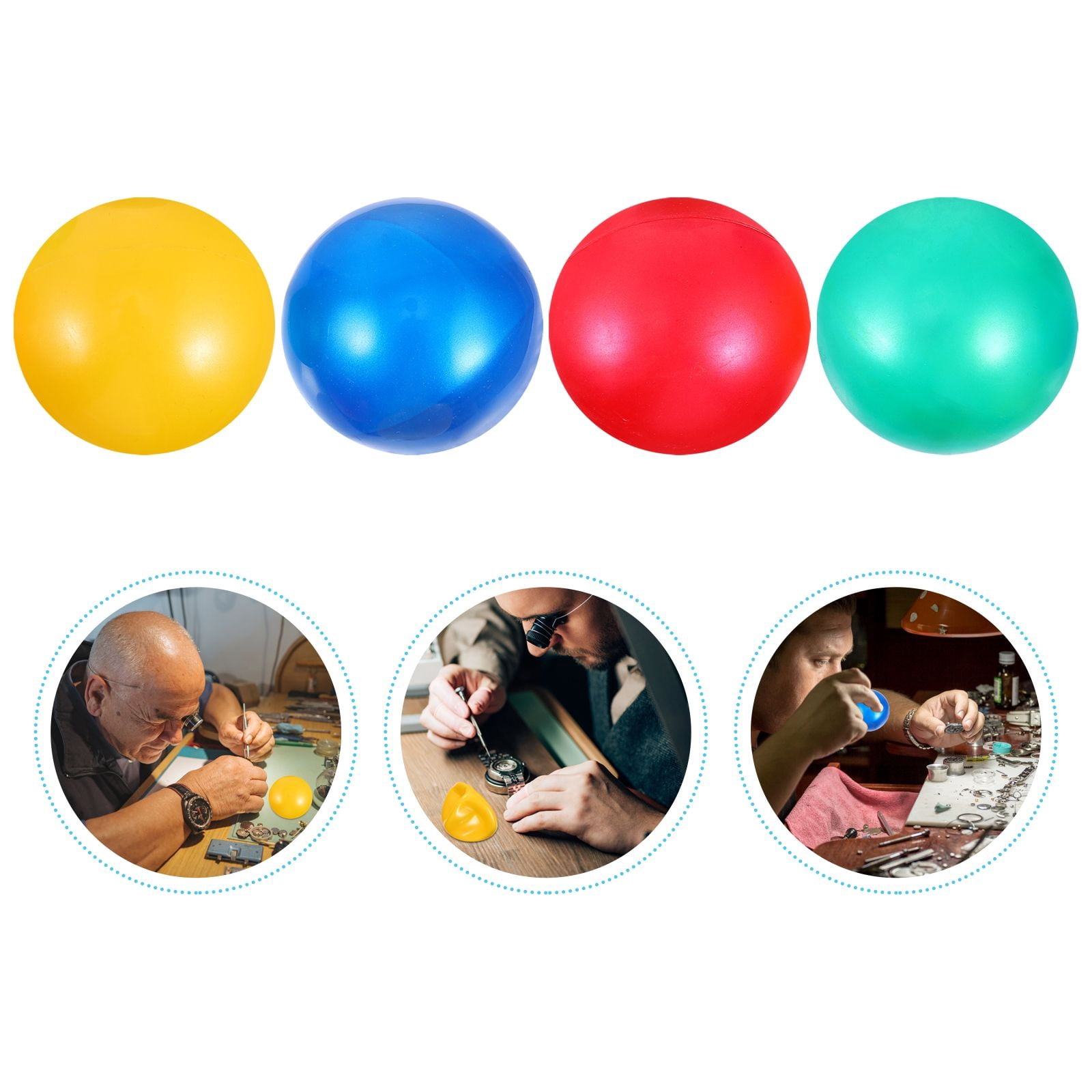 WHAMVOX 4 Piece Rubber Watch Case Opening Balls for Easy and Safe Use ...