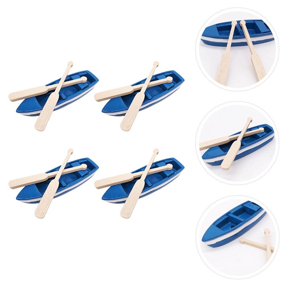KAJNBN Nautical Crafts Resin Blue Ornaments Potted Landscaping 4 Sets ...