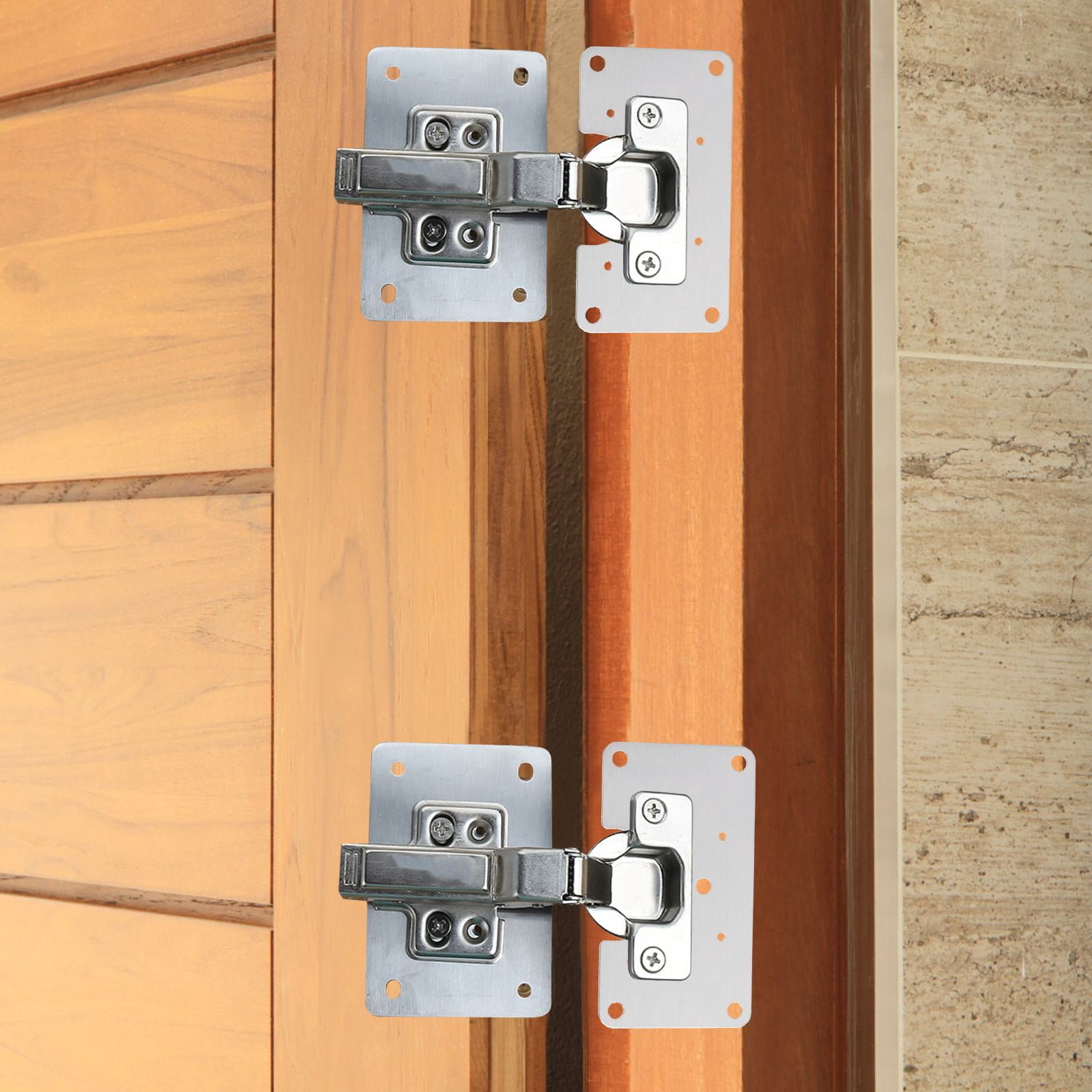 WHAMVOX 4 Sets Repair Bracket Fixed Cabinet Hinge Cabinets Brushed ...