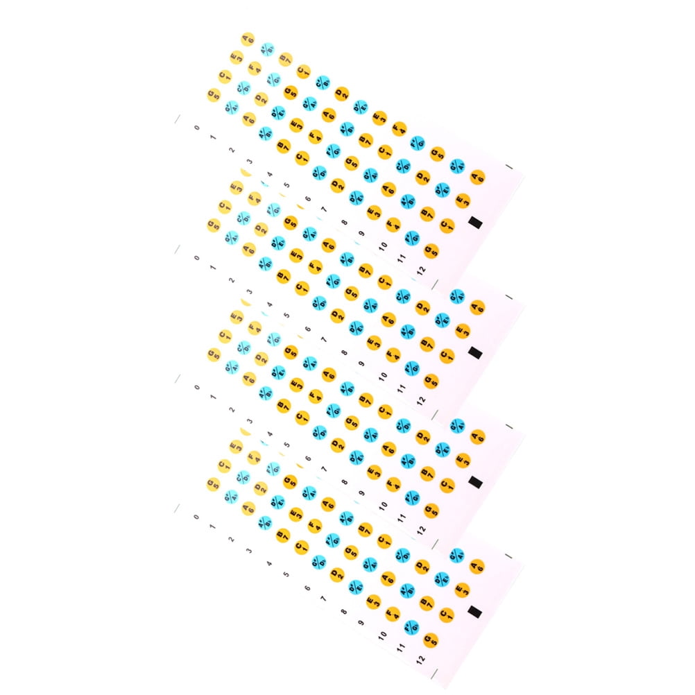 WHAMVOX 4 Sheets Guitar Fretboard Sticker Tape Inlay Stickers Beginners ...