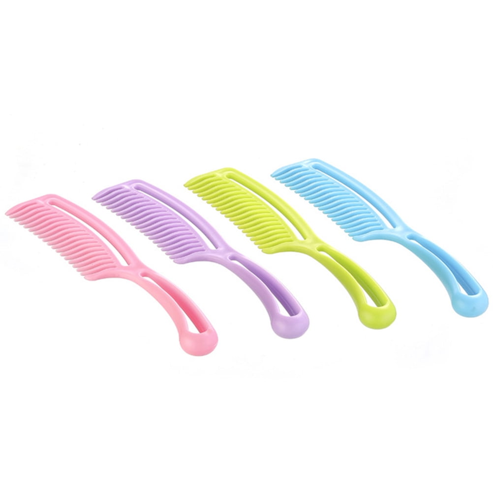 WHAMVOX 4 pcs Styling Combs Detangler Comb Wavy Tooth Combs Comb with ...