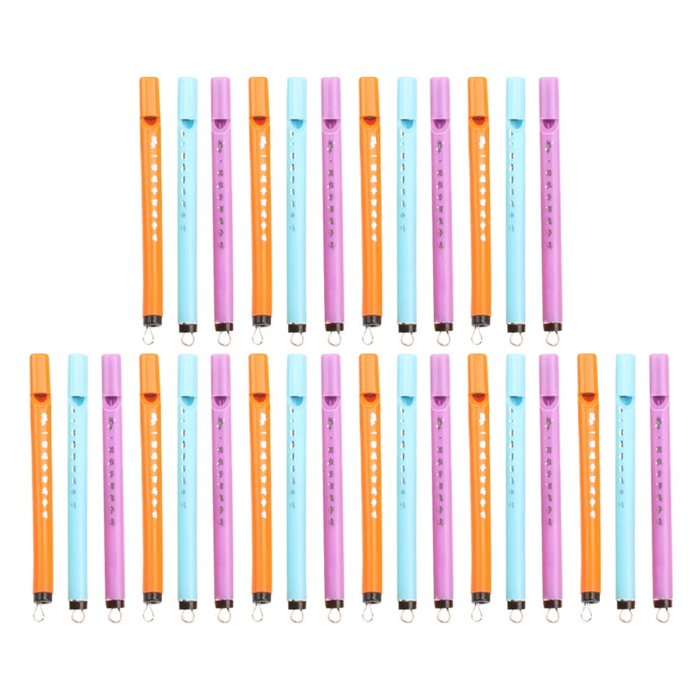 WHAMVOX 40 Pcs Bird Flute Toys Whistle Child Musical Instrument Plastic ...