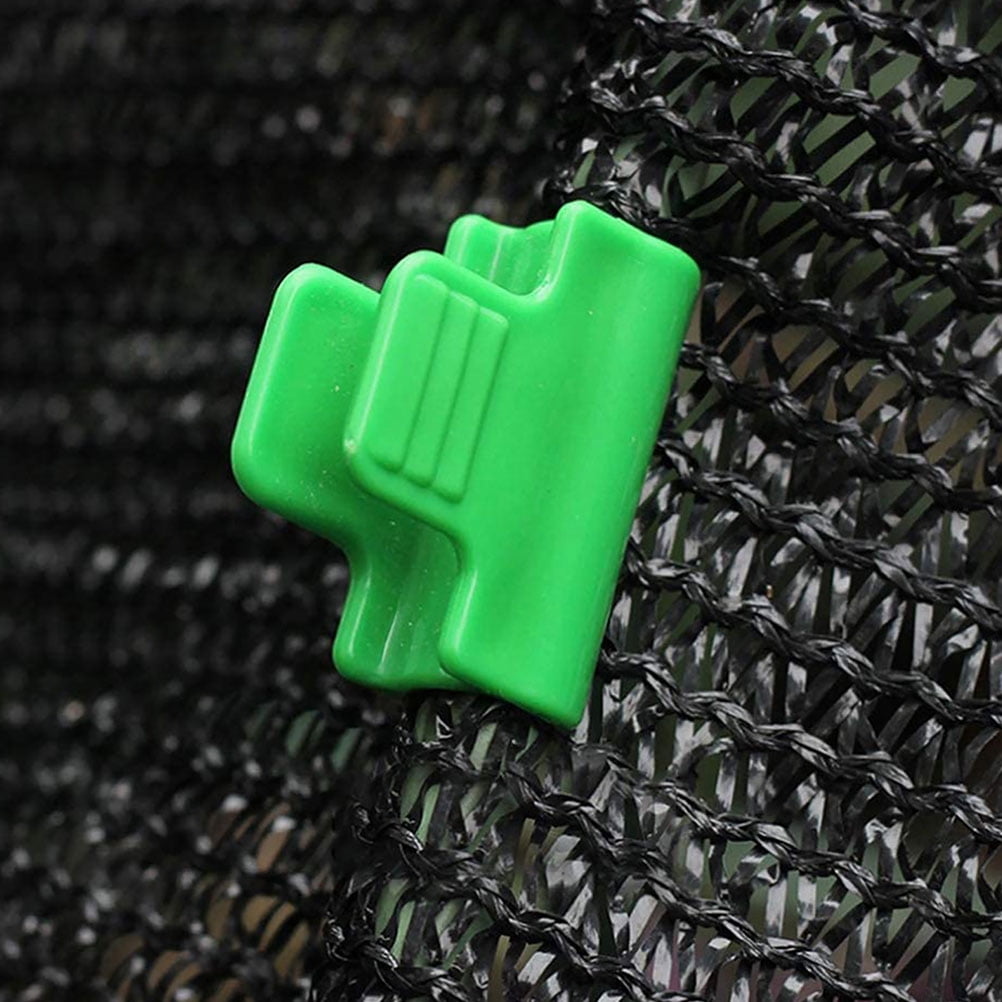 WHAMVOX 40 Pcs Garden Netting Clamps Greenhouse Arch Shed Clip Tunnel ...