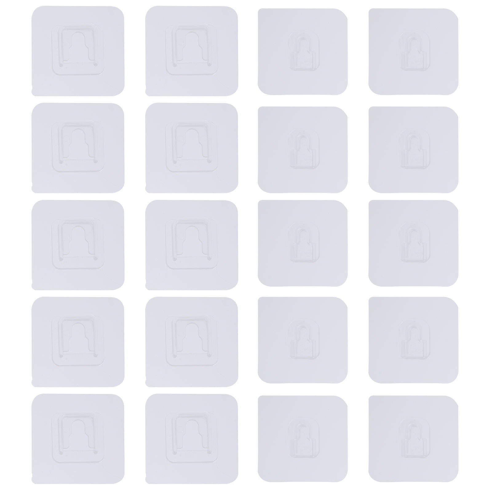 WHAMVOX 40 Pcs Wall-mounted Storage Buckle Adhesive Hanging Stickers ...