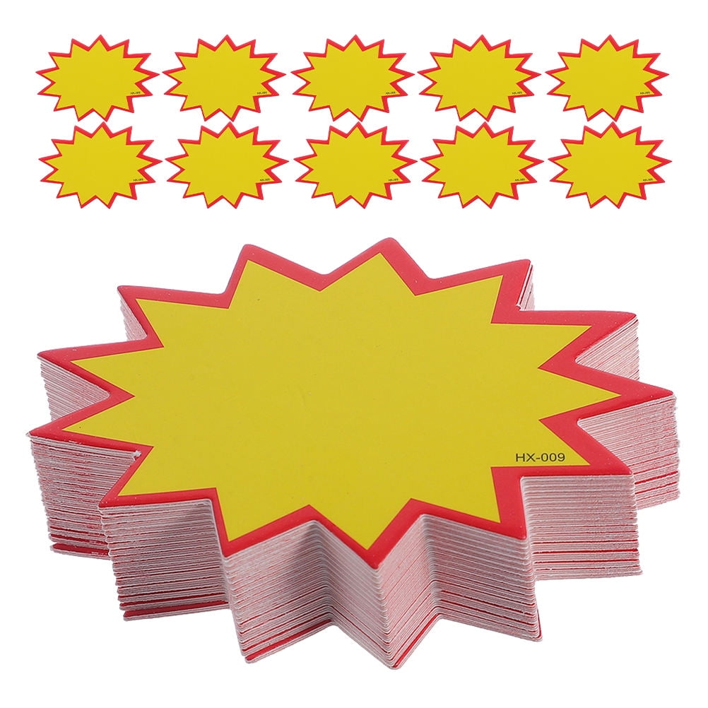 WHAMVOX 400pcs Blank Price Labels Erasable Sale Signs Blank Price Signs ...