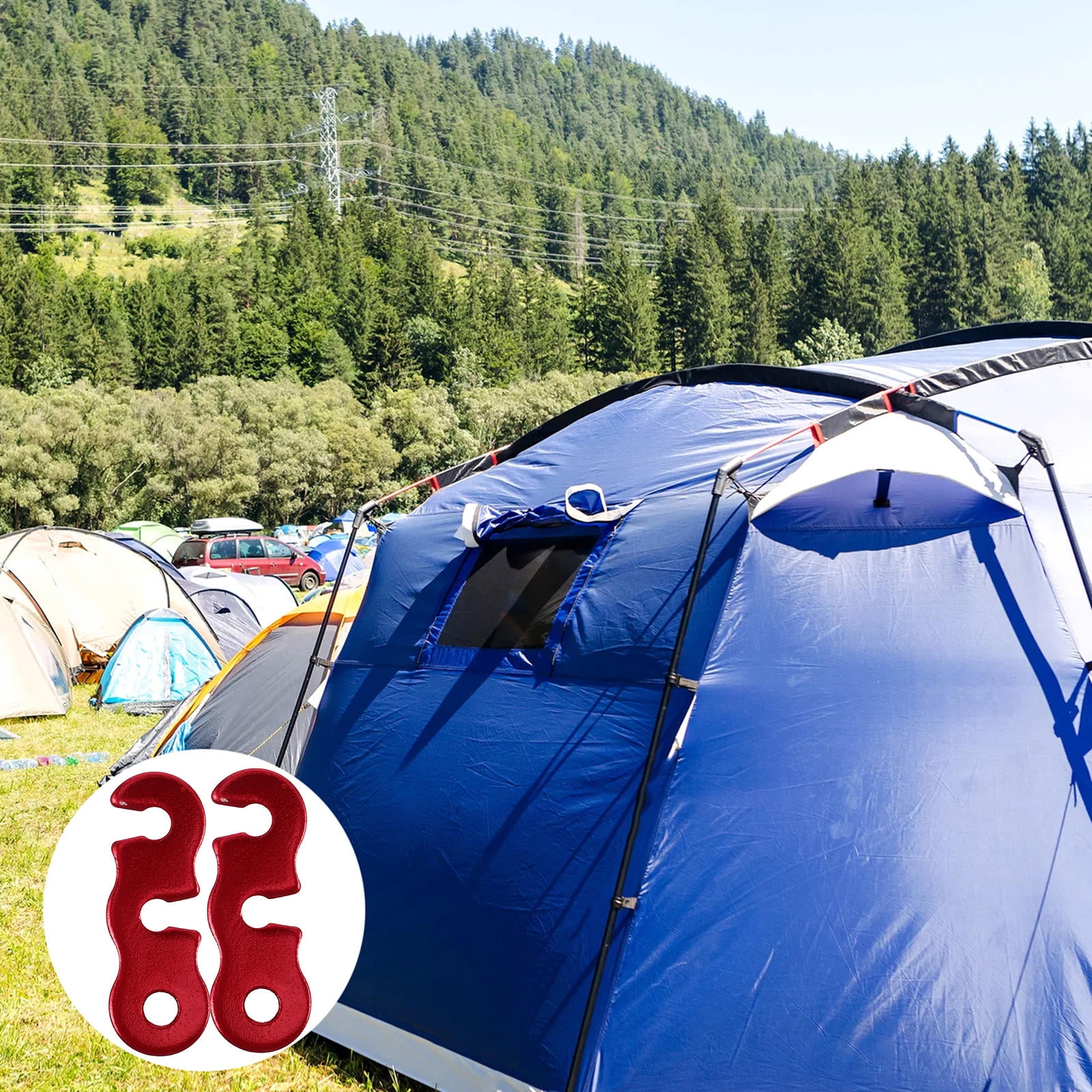 WHAMVOX 40pcs Rope Adjuster Practical Rope Adjuster Tensioners Camping ...