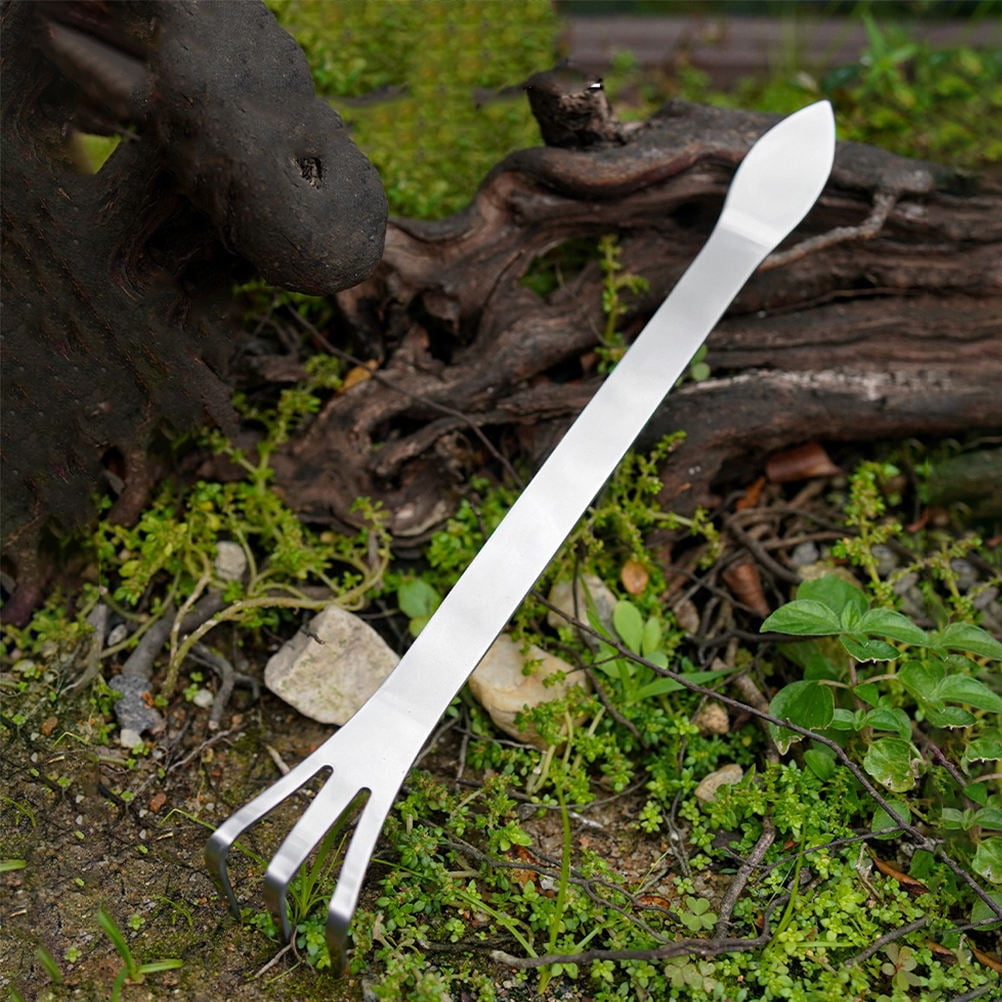WHAMVOX 4PCS Mini Garden Tools Stainless Steel Soil Rake Small Hand ...