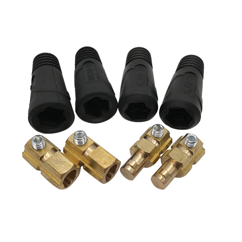 WHAMVOX 4Pc Welding Soldering Plug Female Fitting Quick Connector + 50 ...