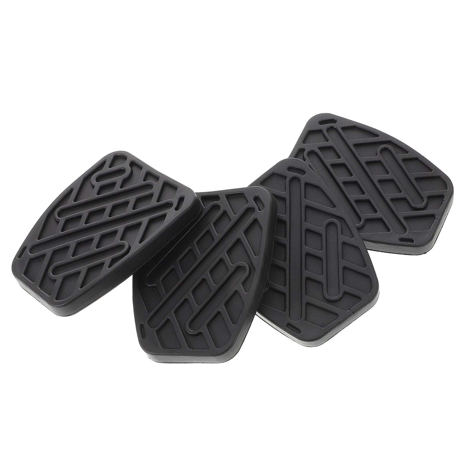 WHAMVOX 4Pcs Clutch Pedal Pads in Black Rubber for Car Interior Upgrade ...