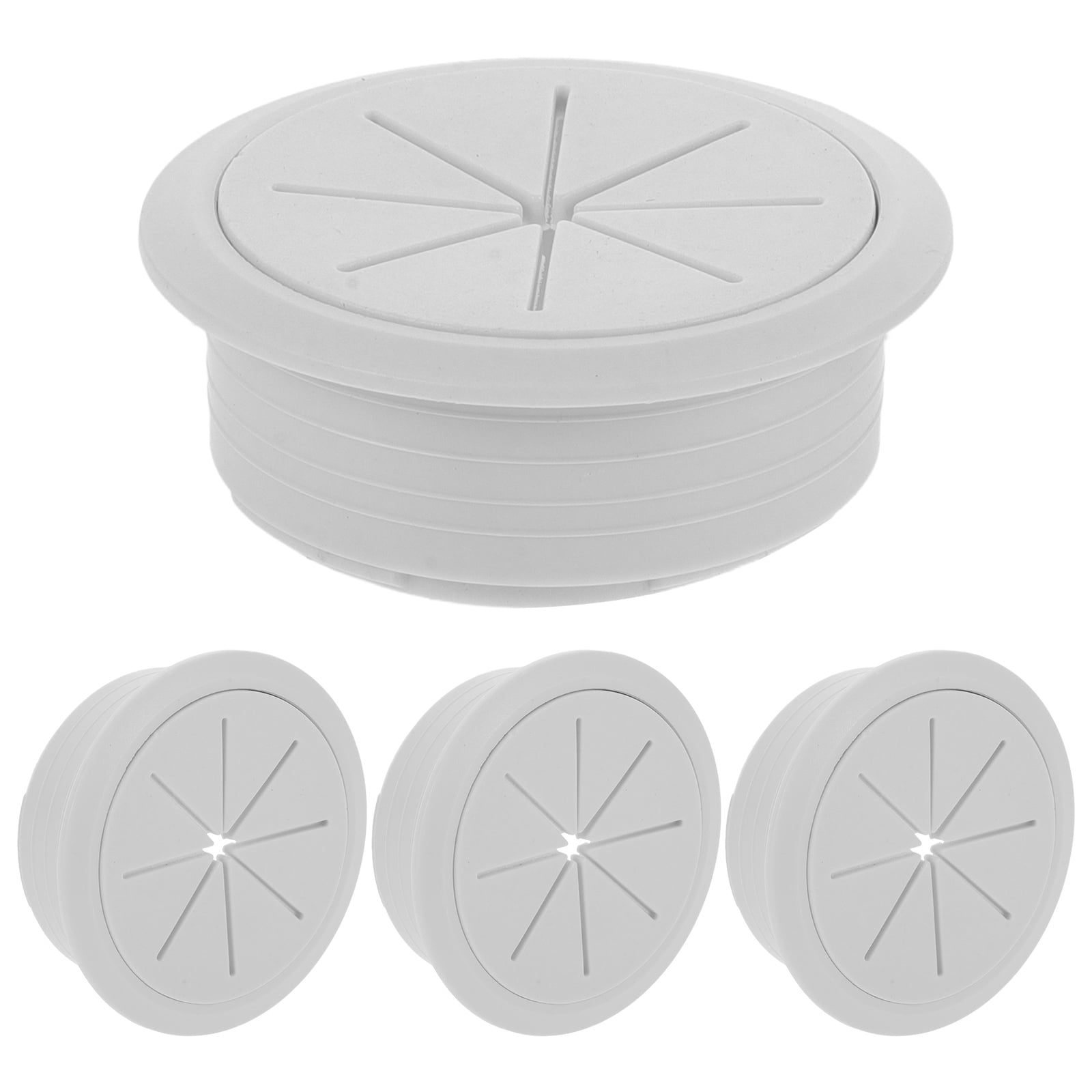 WHAMVOX 4Pcs Desk Grommet Desktop Cable Hole Cover Round Cord Hole Plug ...