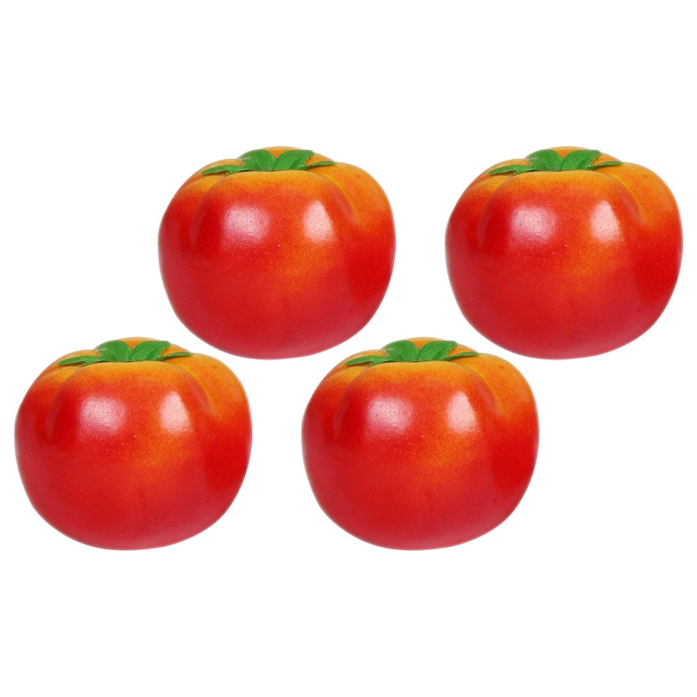 WHAMVOX 4Pcs Simulated Tomato Home Decoration Lifelike Tomato Shape Red ...