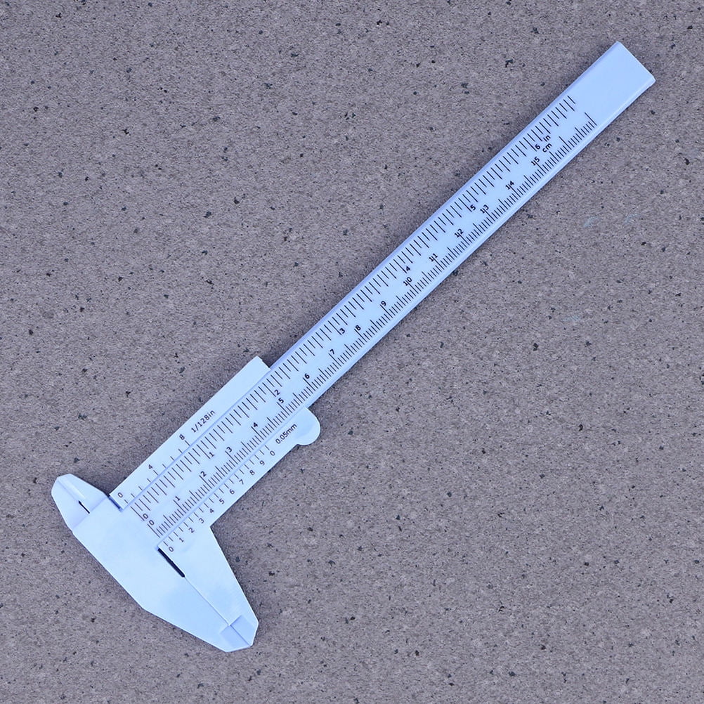 WHAMVOX 4Pcs Plastic Mini Caliper Metric Portable Sliding Pocket ...