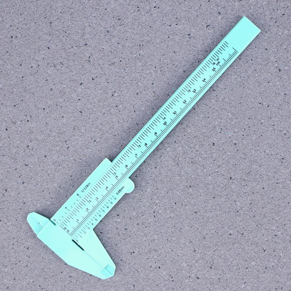WHAMVOX 4Pcs Plastic Mini Caliper Metric Portable Sliding Pocket ...