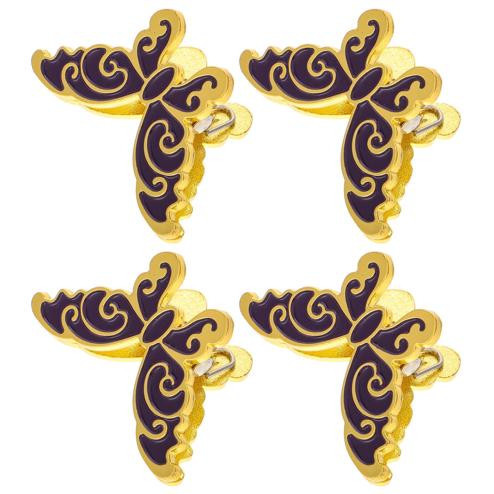 WHAMVOX 4Pcs Vintage Butterfly Metal Book Clip Butterfly Clips ...