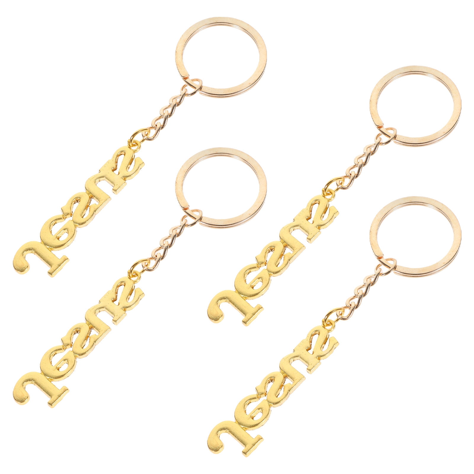 WHAMVOX 4Set Cross Shaped Vintage Style Keychain Pendant for Baptism ...