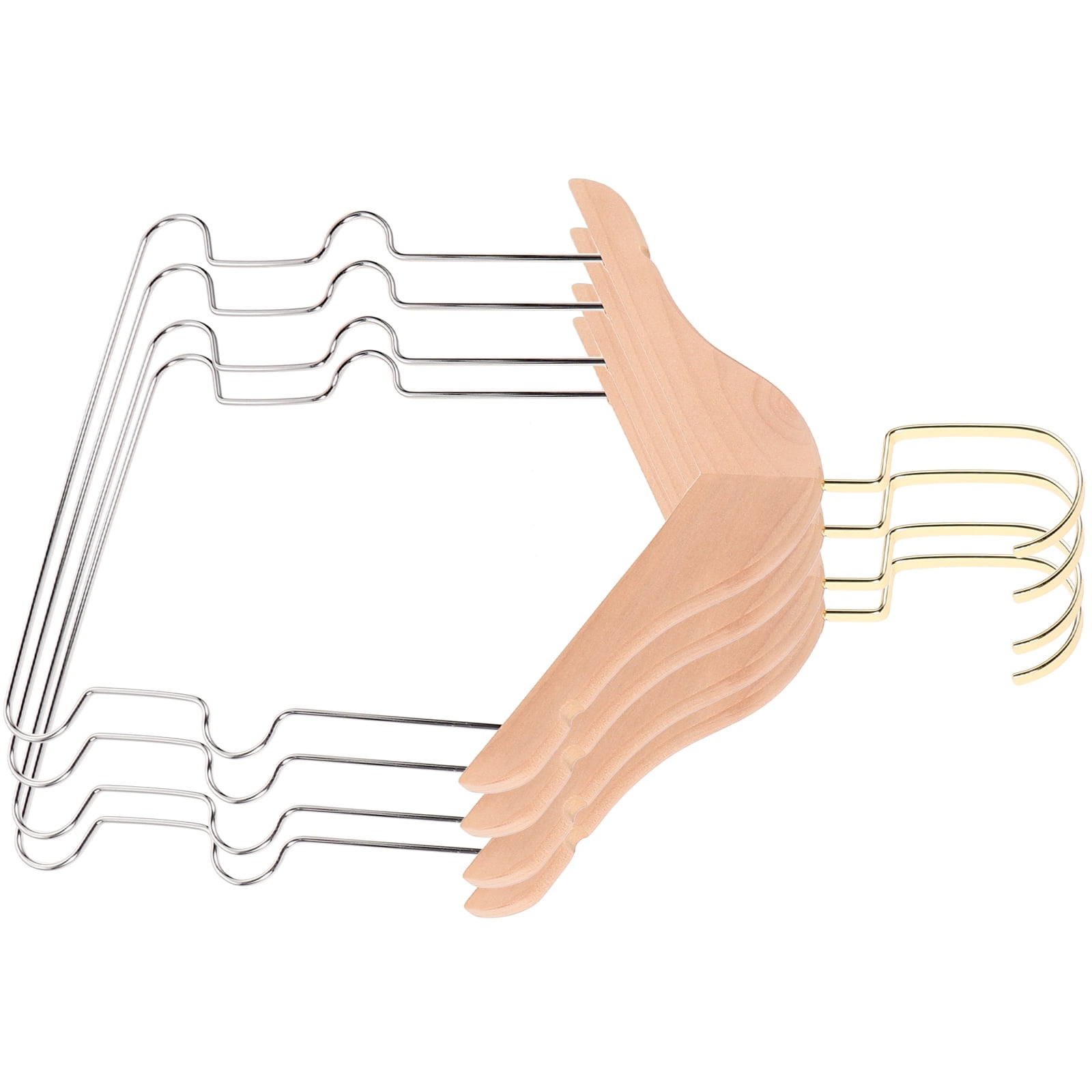 WHAMVOX 4Set Integral Design Metal Coat Hangers For Personal Use And ...