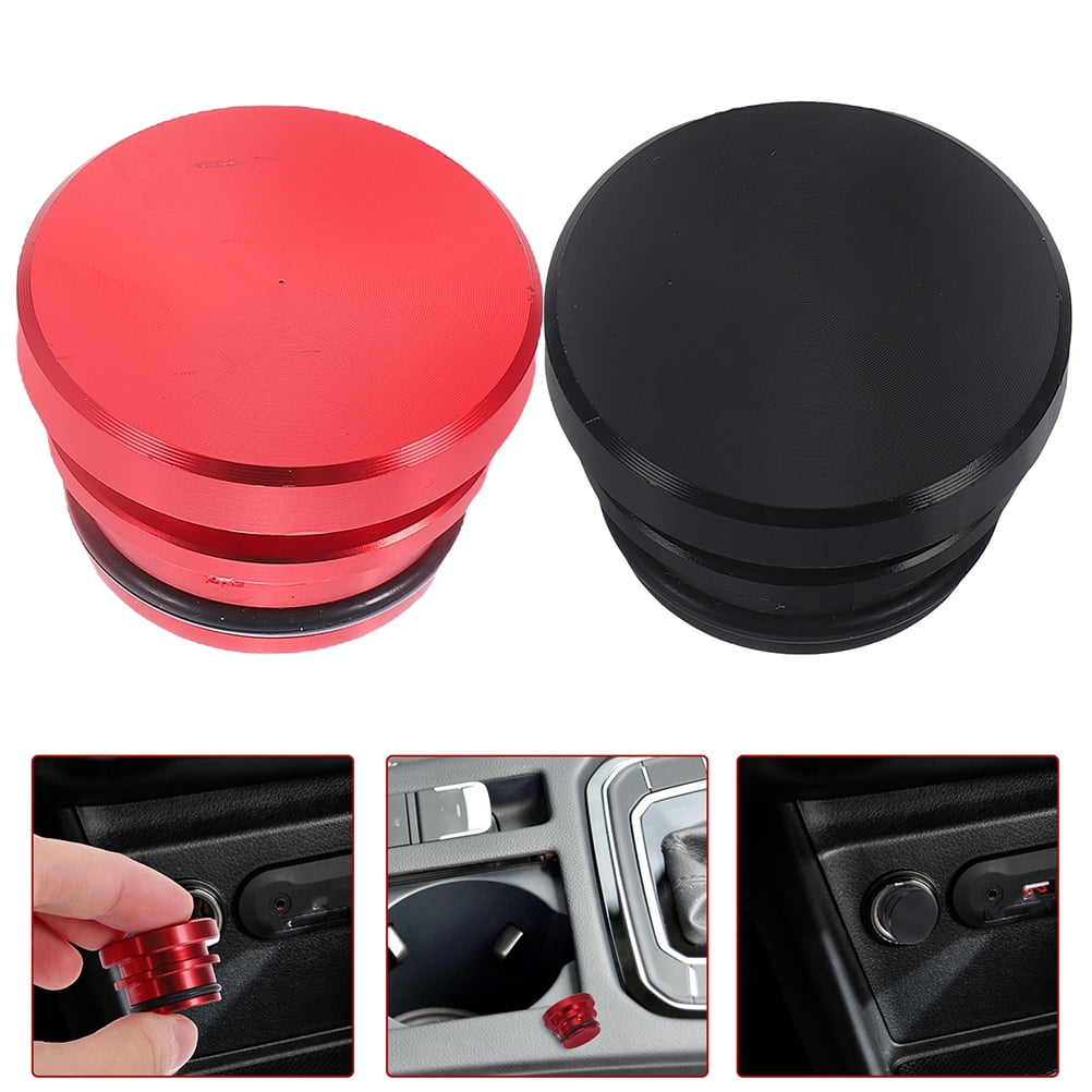 WHAMVOX 4pcs Aluminum Alloy Splash Proof Car Lighter Socket Cap ...