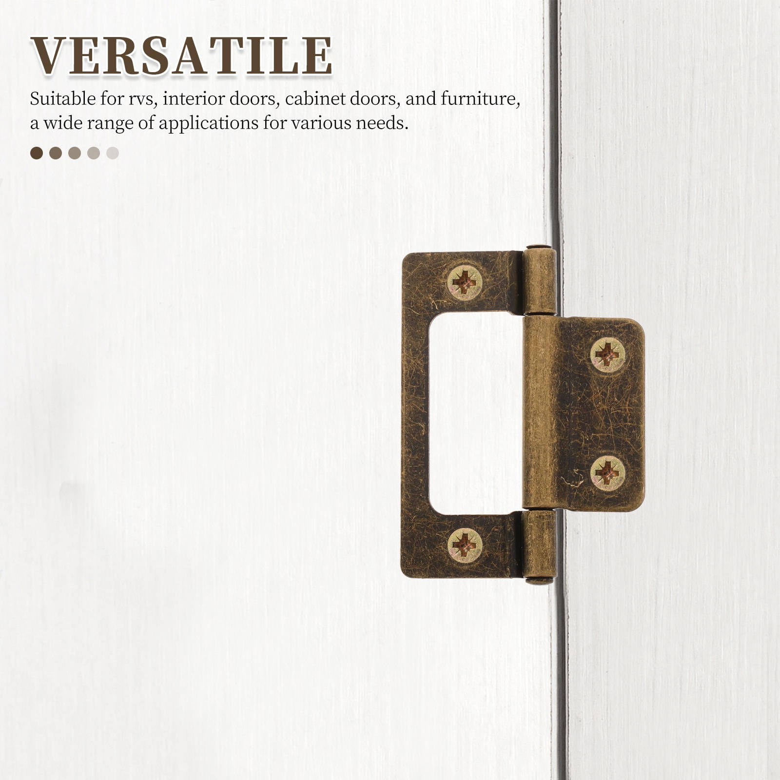 WHAMVOX 4pcs Antique Brass Rv Door Hinges Rv Door Camper Cabinet Hinge ...