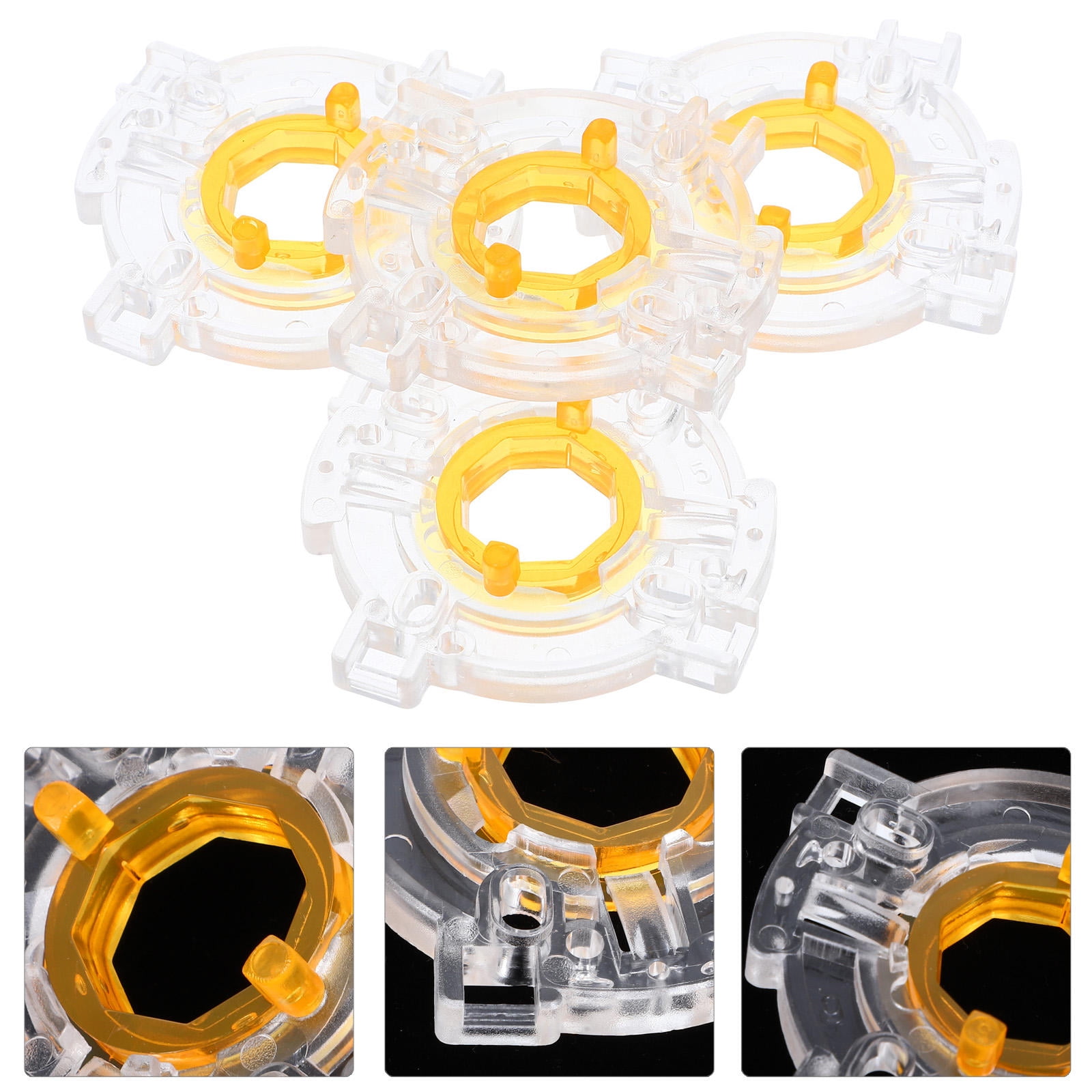 WHAMVOX 4pcs Arcade Rocker Accessories Base Octagonal Restrictor Plate ...